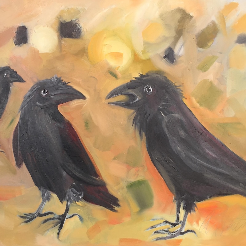 Three Crows - Etsy