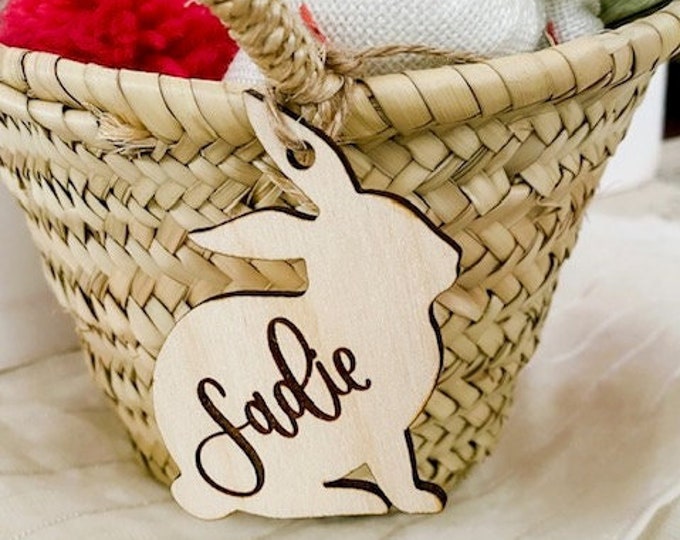 Personalized Easter Basket Tag,easter,easter Gifts,wooden Gift Tags ...