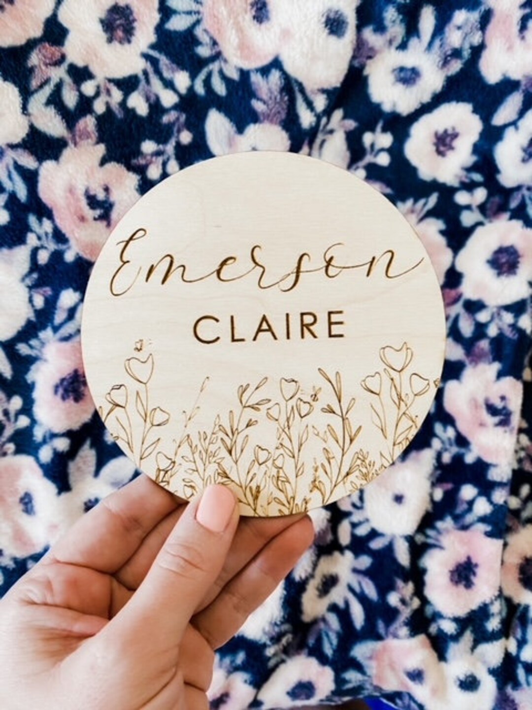 Engraved Baby Name Sign, Wooden Name Sign, Baby Name Plaque, Name ...