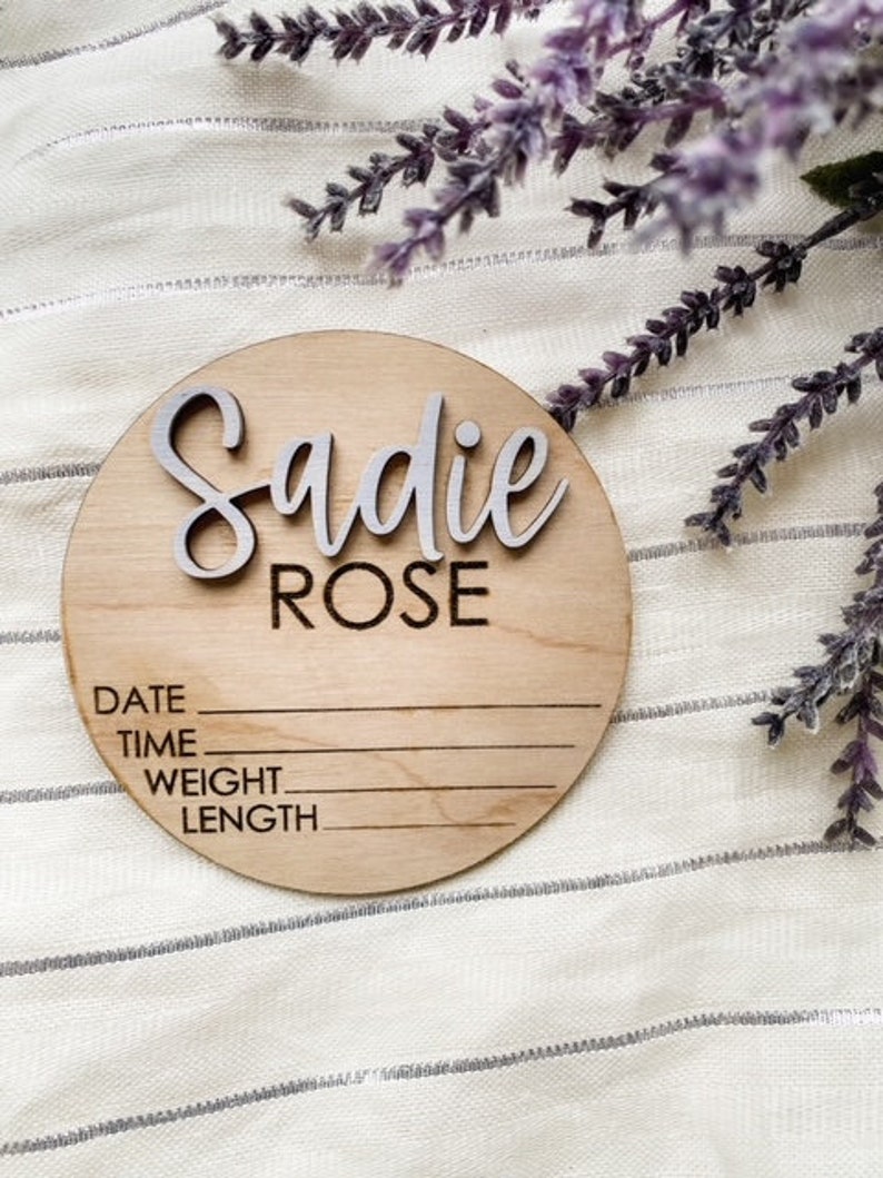 Baby Announcement Sign Birth Announcement Sign Hospital - Etsy