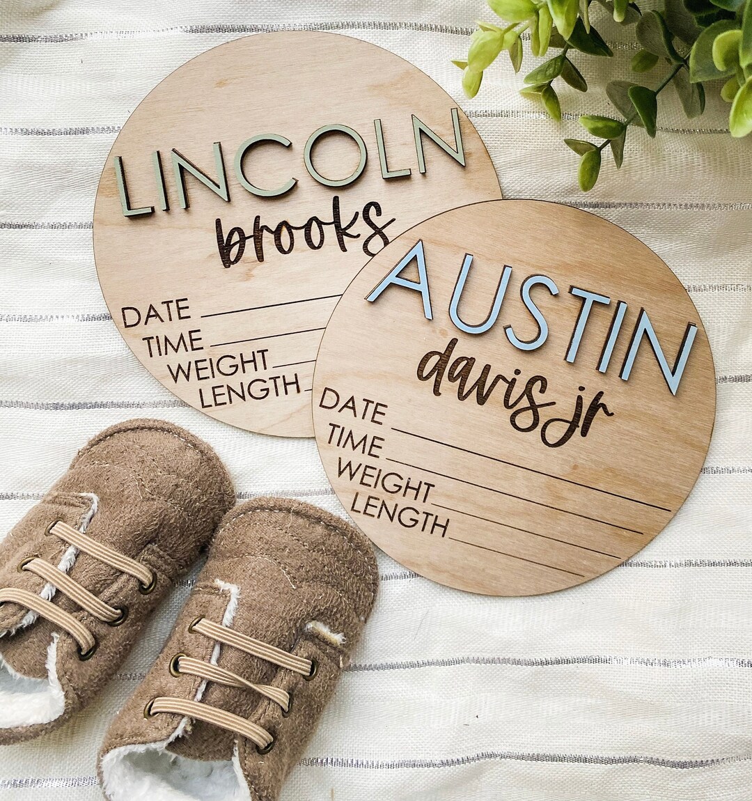Baby Announcement Sign, Birth Announcement Sign, Hospital Name, Newborn ...