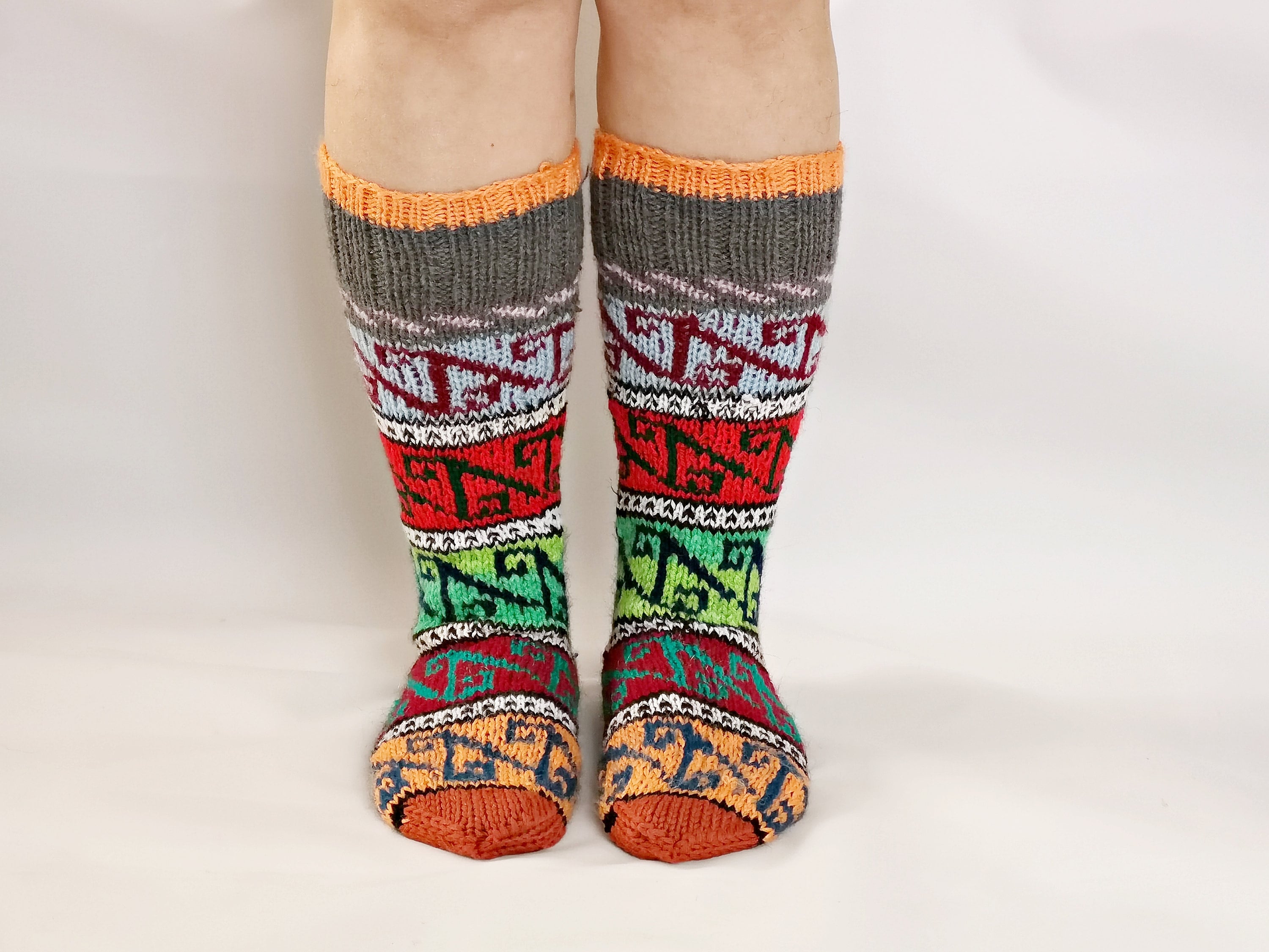 Turkish Socks Traditional Tribal Ethnic Anatolian Authentic Winter Warm ...