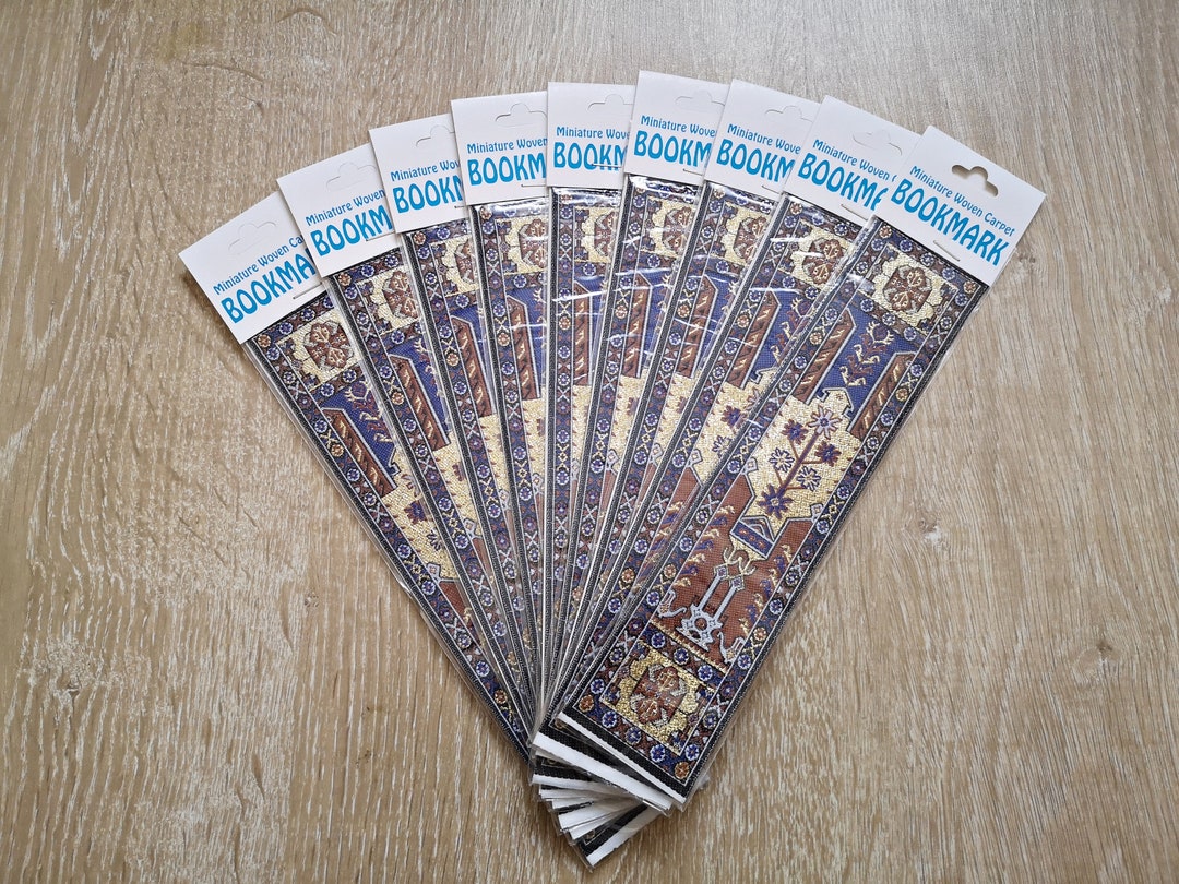 SET OF 9/bookmarks Woven Tapestry Rug Doll House Carpet Miniature ...