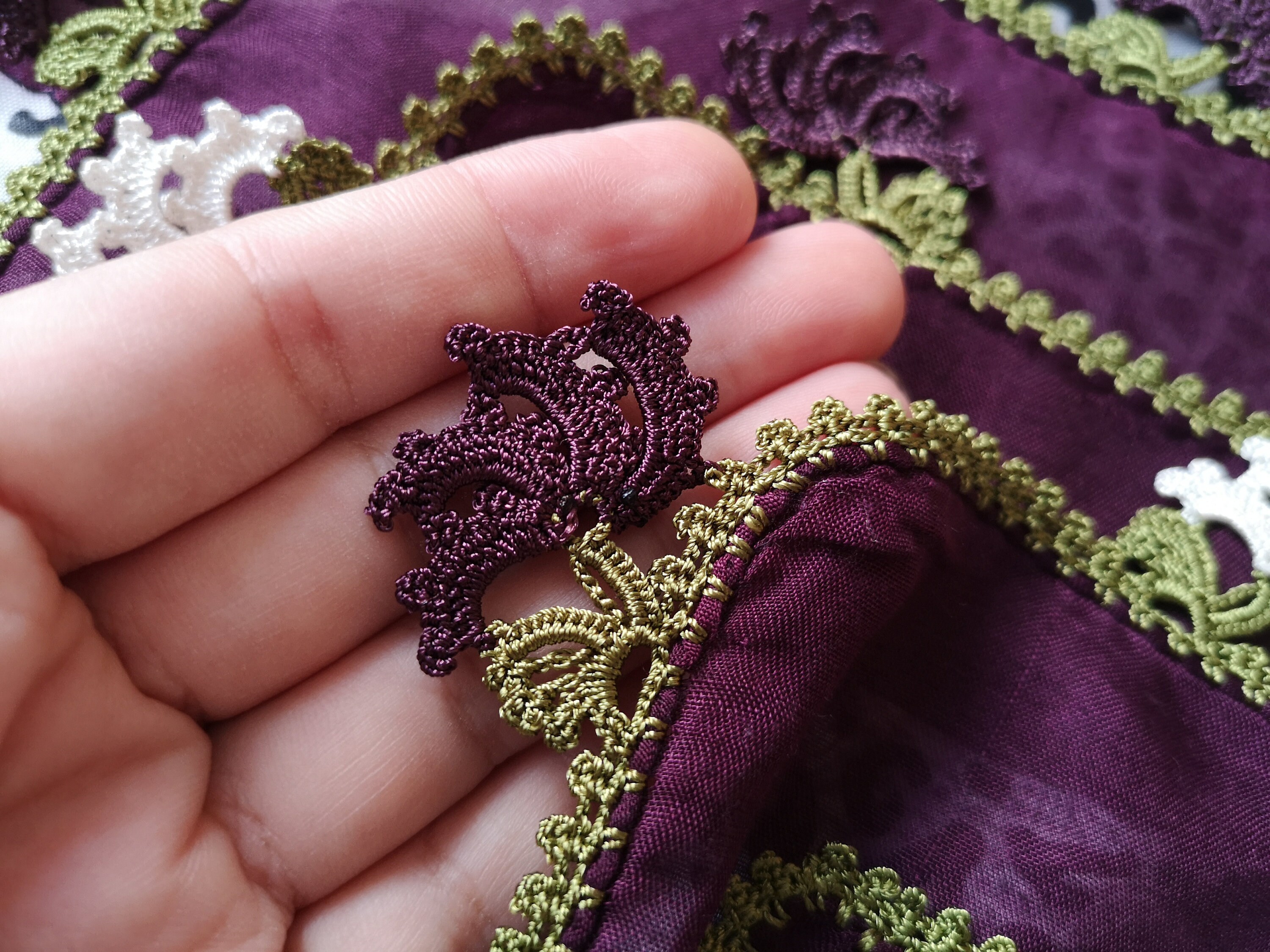 Turkish oya crochet scarf Square ethnic tribal authentic | Etsy