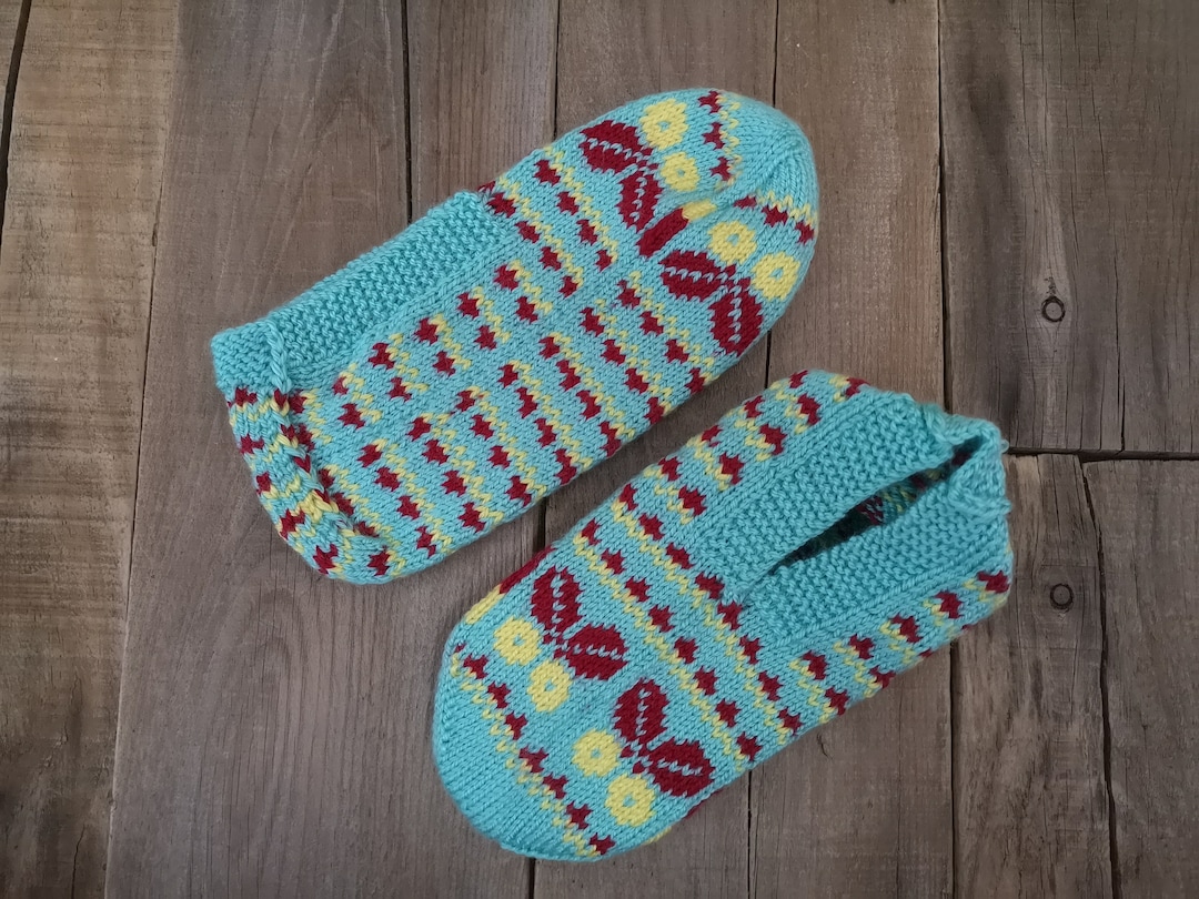 Turkish Knit Socks Traditional Tribal Ethnic Anatolian Authentic Winter ...