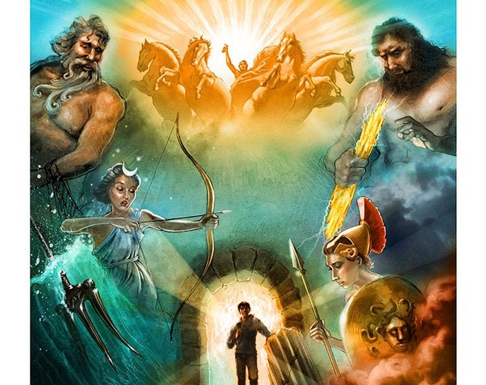 Percy Jackson Greek Gods Signed Print - Etsy
