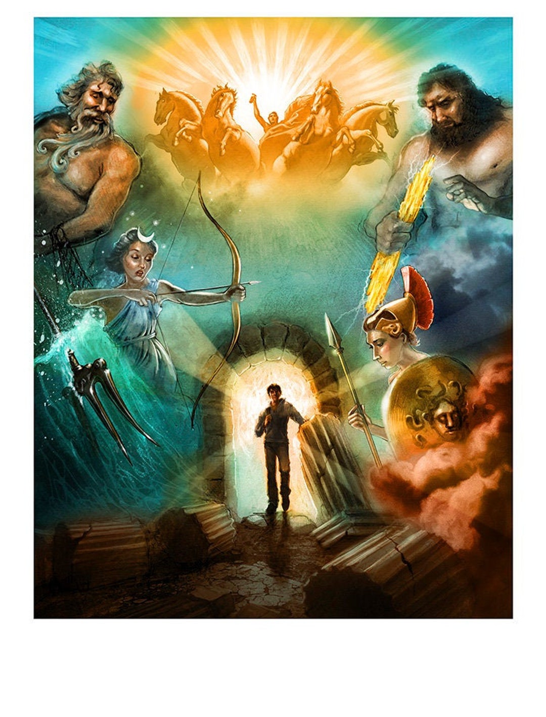 Percy Jackson Greek Gods Signed Print - Etsy