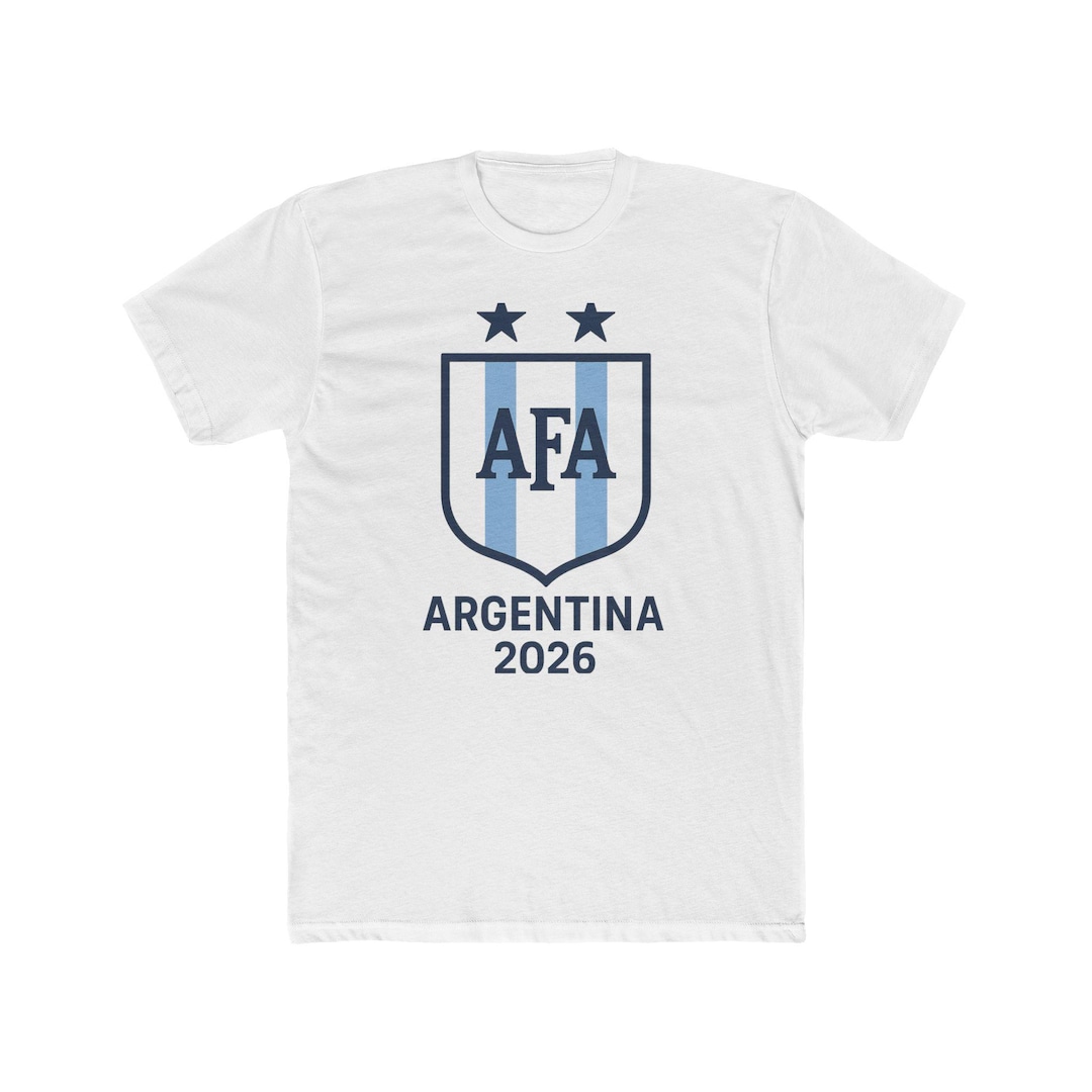 AFA Argentina 2026 Shield Tee | Soccer Crest T-shirt - Etsy