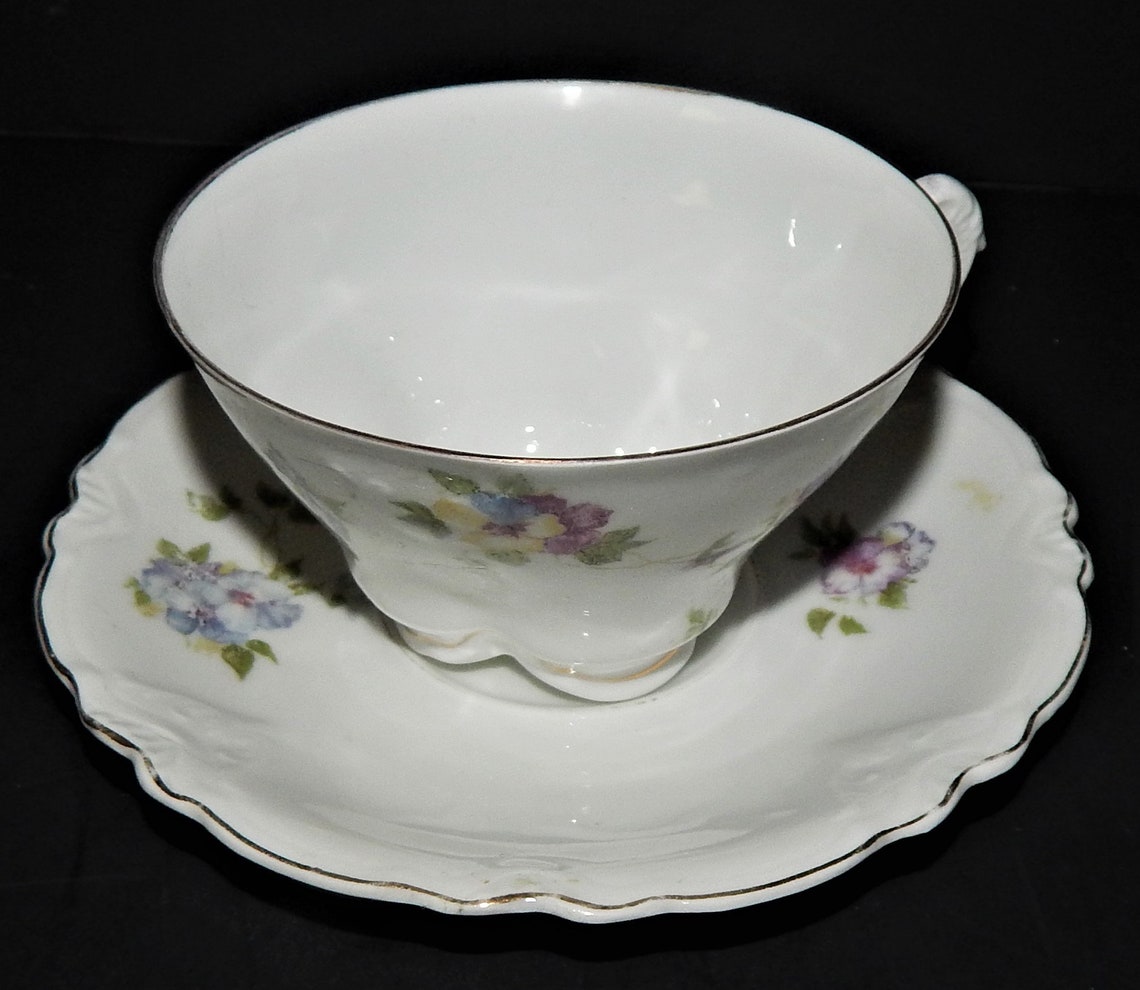 Herman Ohmne Silesia Germany China Tea Cup and Saucer Floral - Etsy
