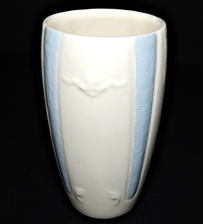 2 Victoria Water Tumblers Cup Loma Pottery Arizona White Blue - Etsy