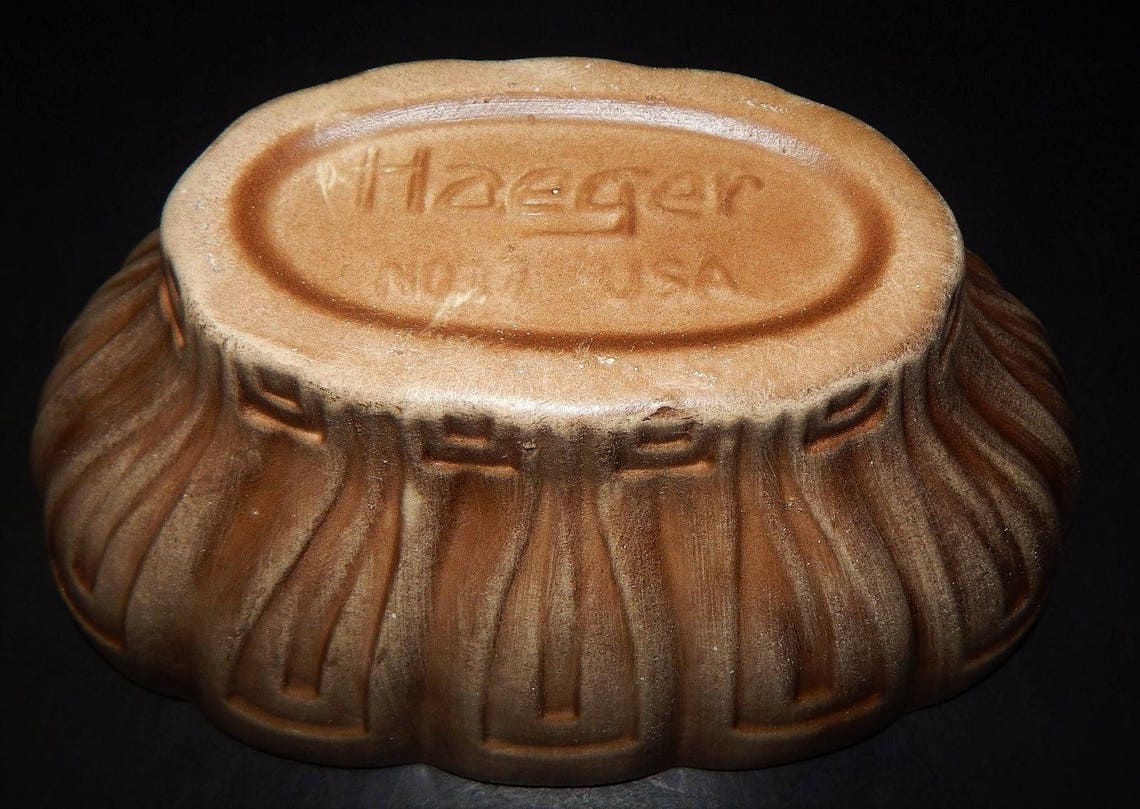 Haeger Pottery No.17 Planter in Golden Brown Signed USA Mid - Etsy