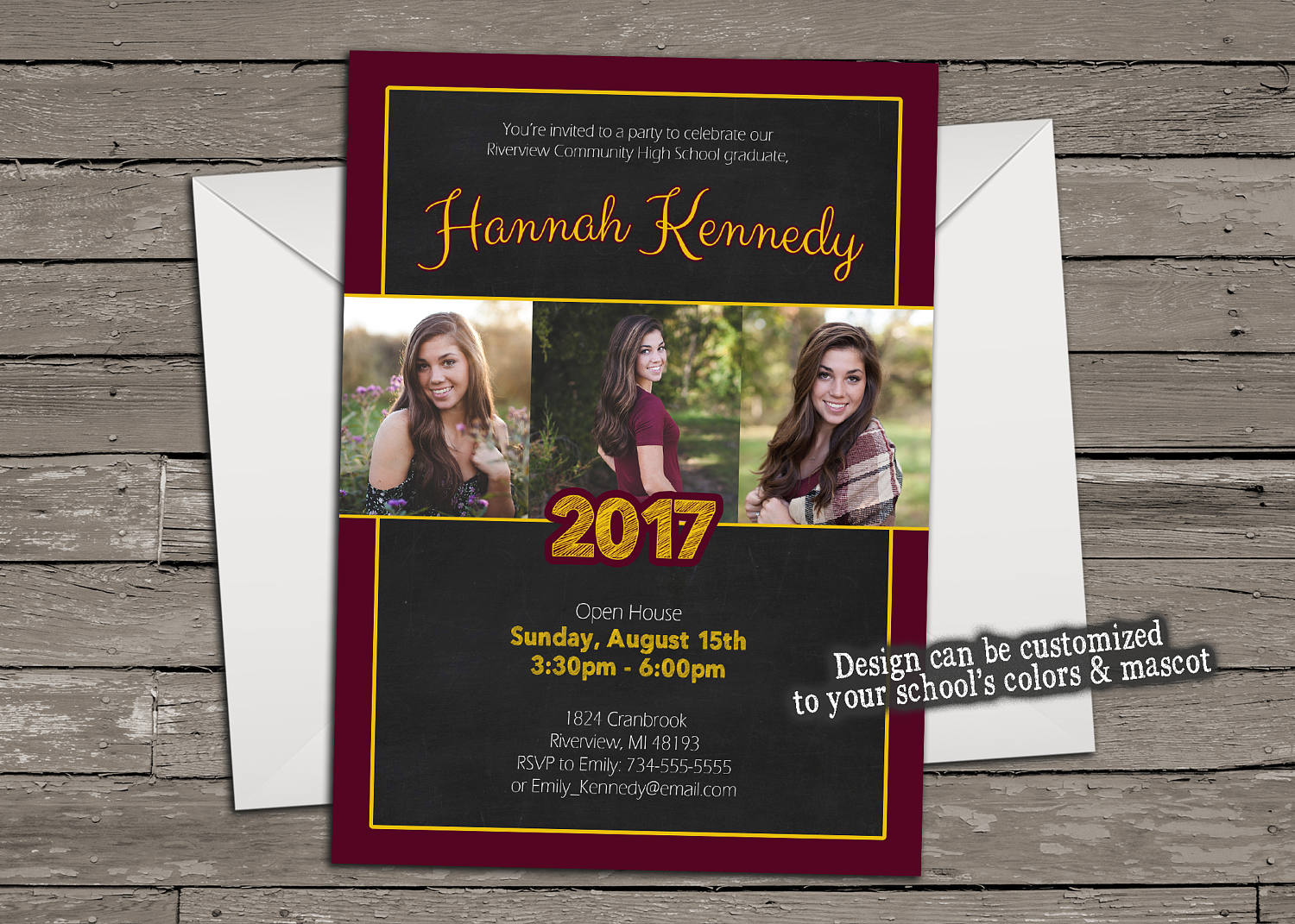 High School Graduation Party Invitation - Riverview Pirates - RCHS ...