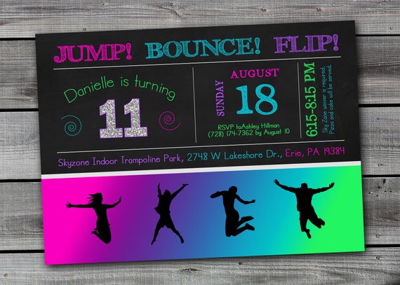 Sky Zone / Urban Air Double-sided jump Trampoline - Etsy