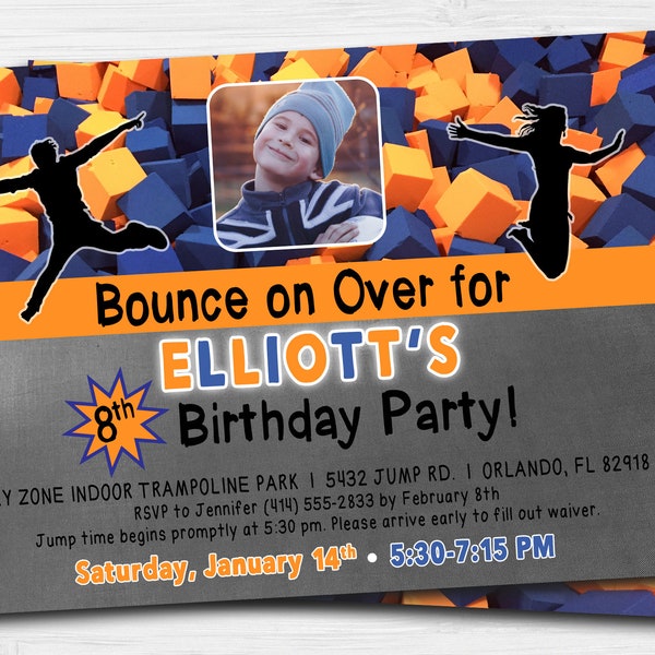Skyzone Birthday Invitation - Etsy