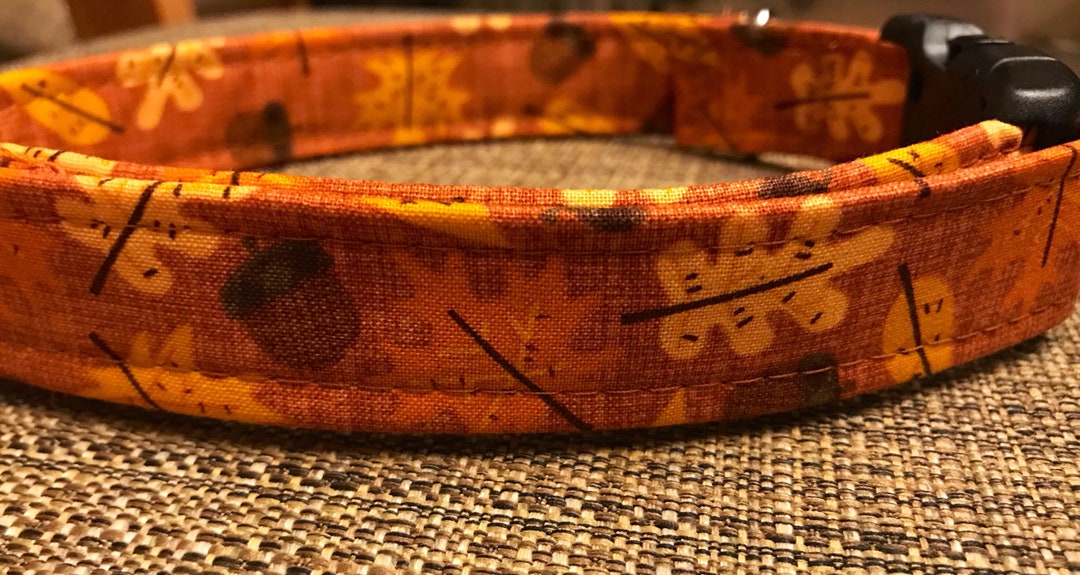 Fall / Autumn Dog Collar OR Martingale Collar Fall Leaves - Etsy
