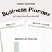 Printable Business Planner and Tracker PDF - Etsy