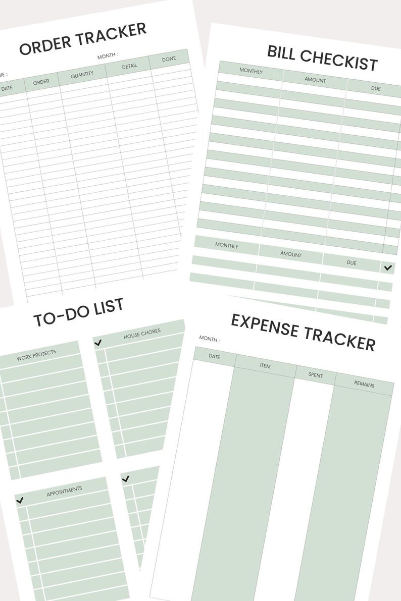 Printable Business Planner and Tracker PDF - Etsy