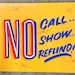 No Call Hand Lettered Sign Tattoo Shop Barber Salon Service Industry ...