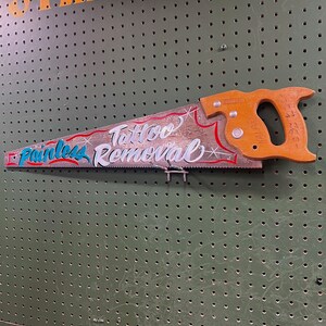 Hand Painted Saws Tattoo Shop Decor - Etsy