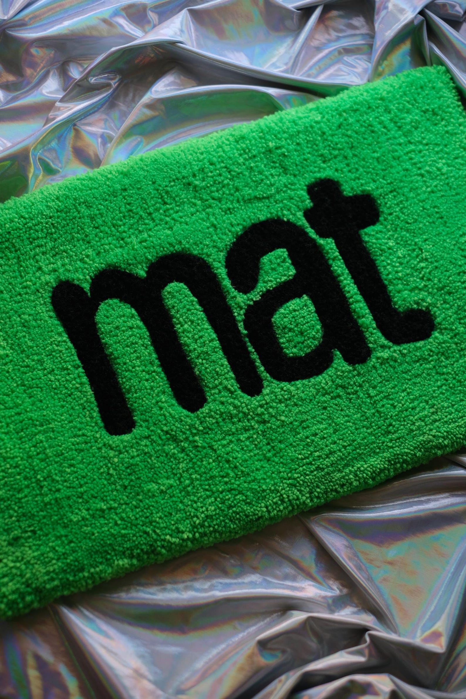 Green Mat Tufted Neon Green Rug Brat Door Mat - Etsy