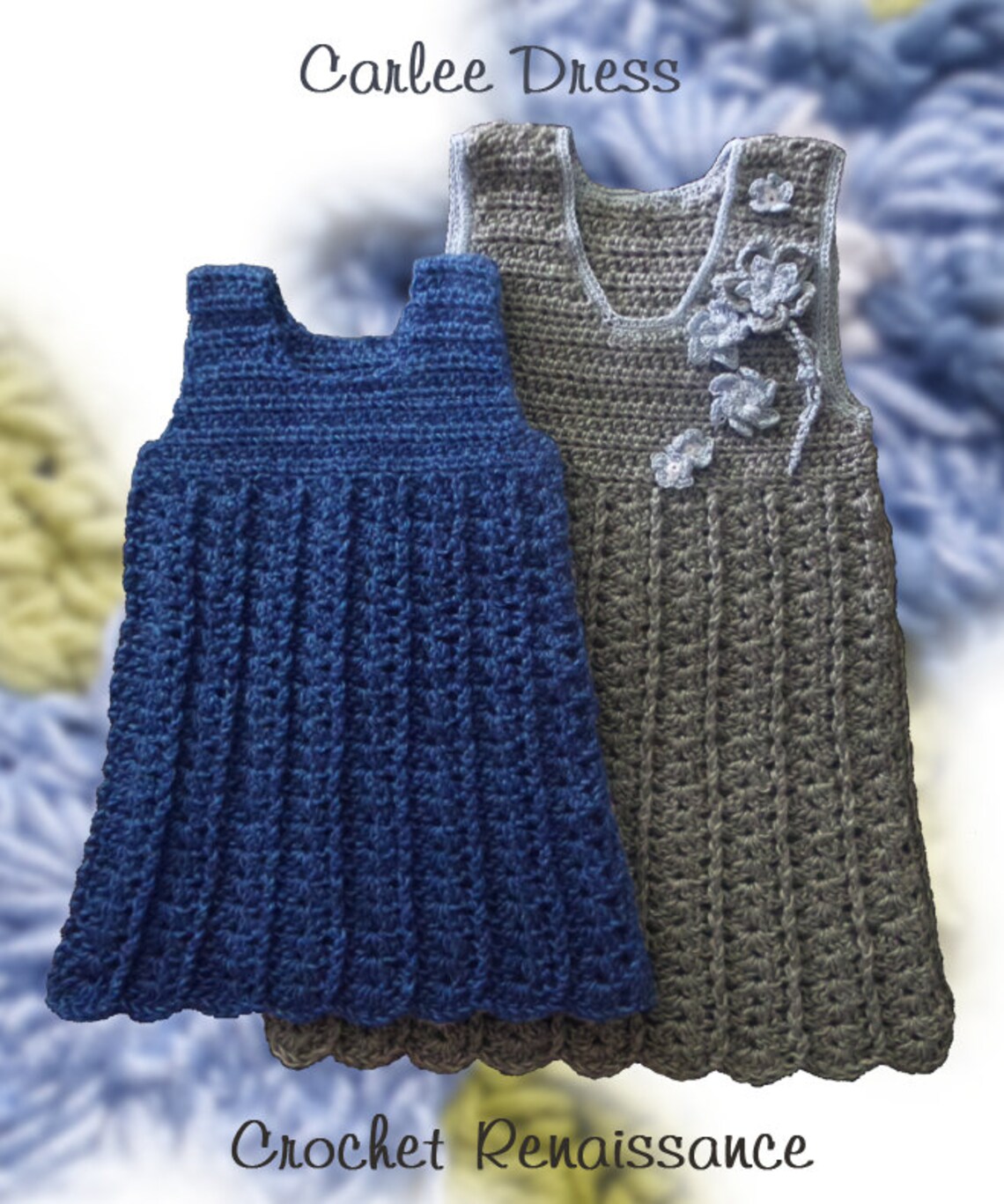 Girl's Crochet 'carlee' Dress. CROCHET PATTERN Only. Crochet (no Knit ...