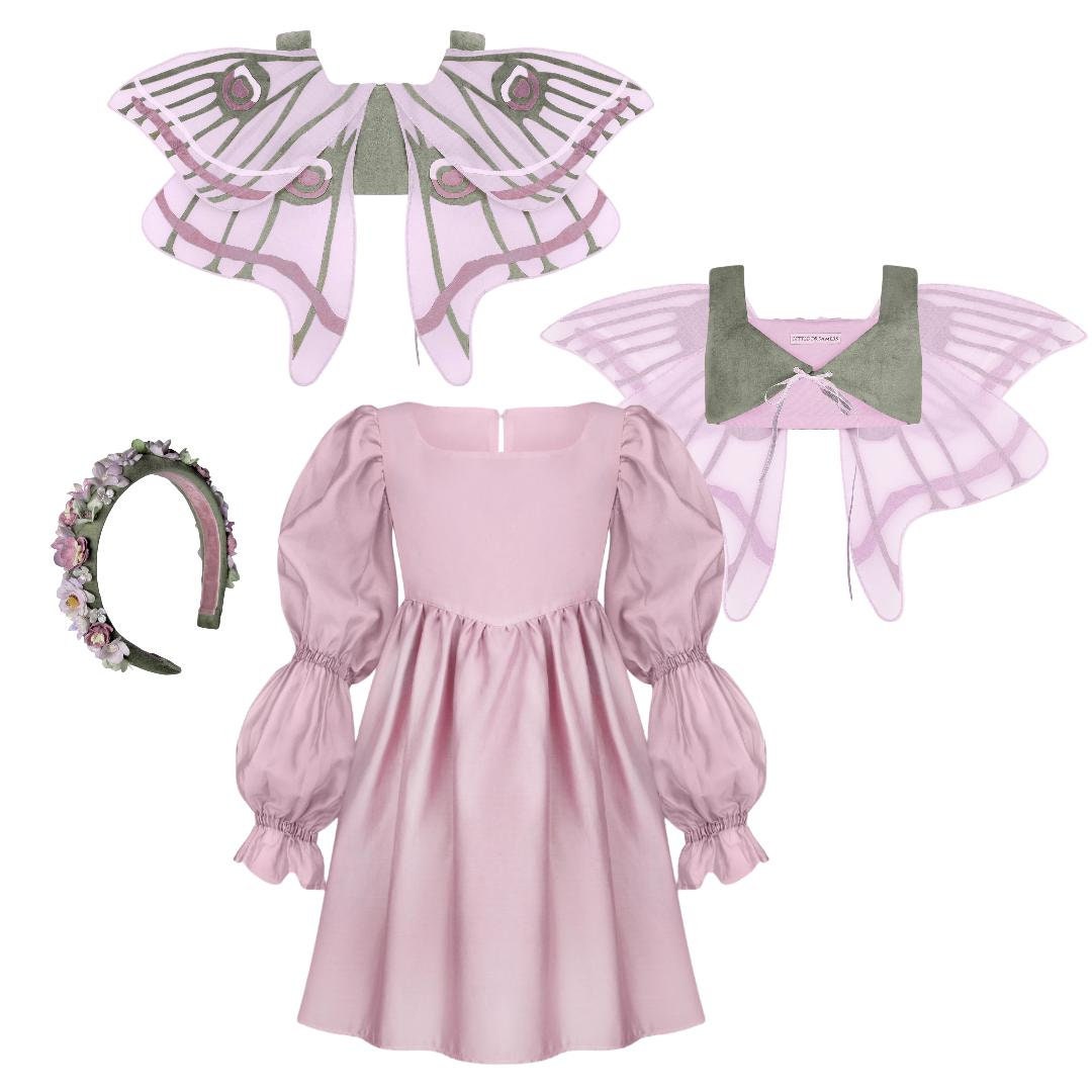 Butterfly Fairy Wings Fairy Cottagecore Dress Girl Fairy Gown Toddler ...