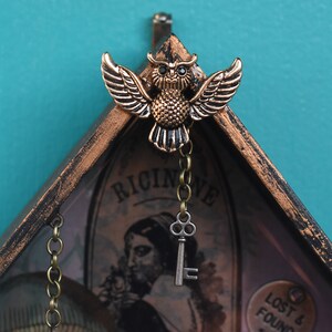 Found Objects Skeleton Figure Vignette Shelf - Collage Art - Vintage ...