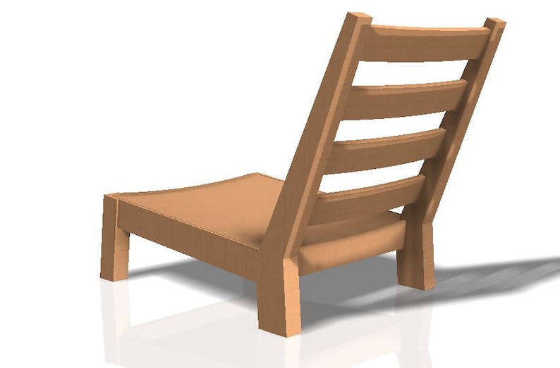 Low Lounge Chair - Plans - Etsy