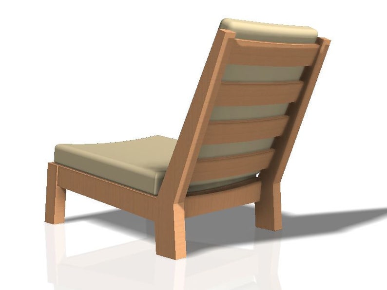 Low Lounge Chair - Plans - Etsy