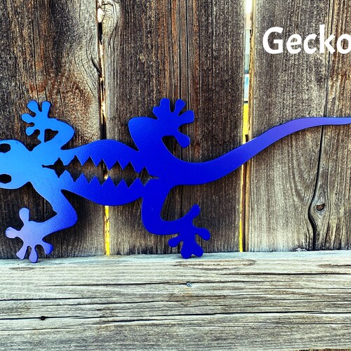 Lizard Metal Wall Hanging Lizard Metal Art Rainforest Decor - Etsy