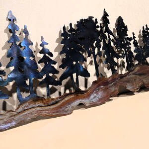 Forest Scene Landscape Metal Wall Art - Etsy