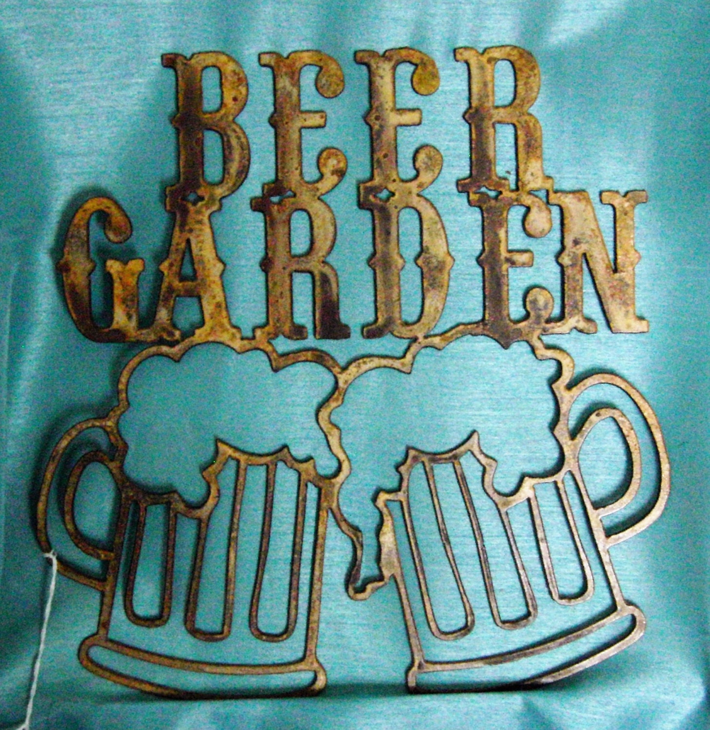 Beer Garden sign metal art | Etsy