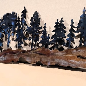 Forest Scene Landscape Metal Wall Art - Etsy