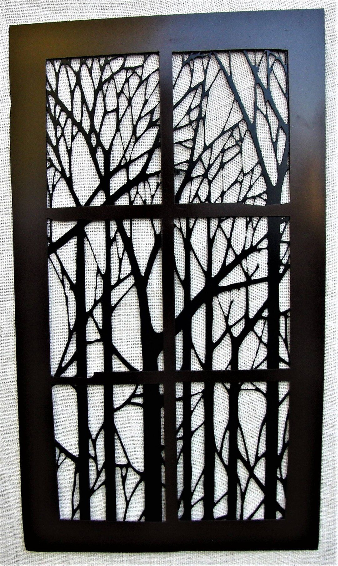 Trees in Window Frame, Wall Art, Metal Home Decor, Gift - Etsy