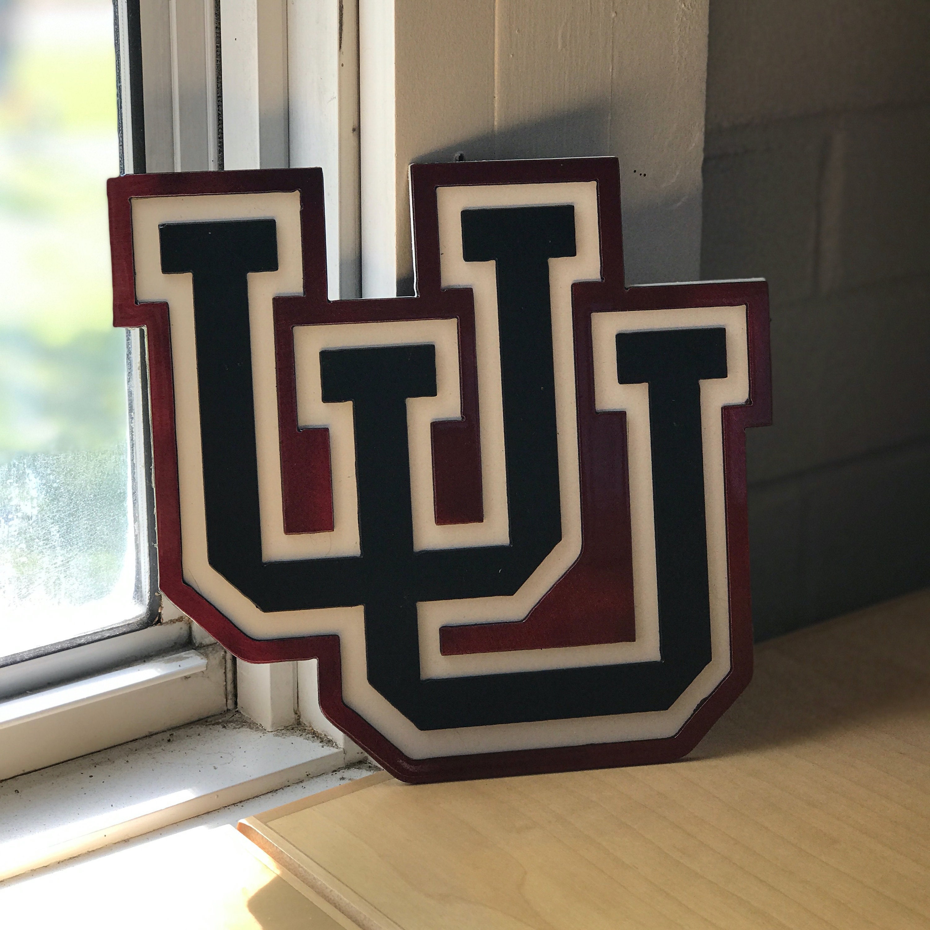 U of U Logo Metal Art 3 Color | Etsy