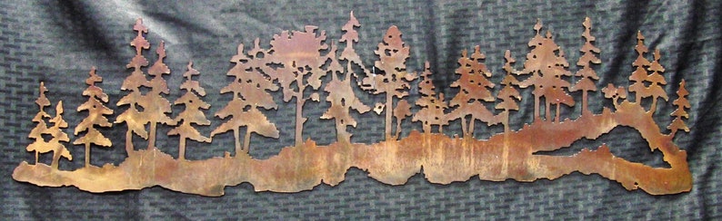 Forest Scene Landscape Metal Wall Art - Etsy Canada