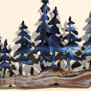 Forest Scene Landscape Metal Wall Art - Etsy