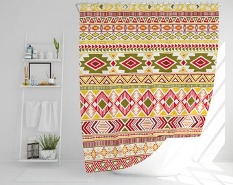Aztec Shower Curtain - Etsy