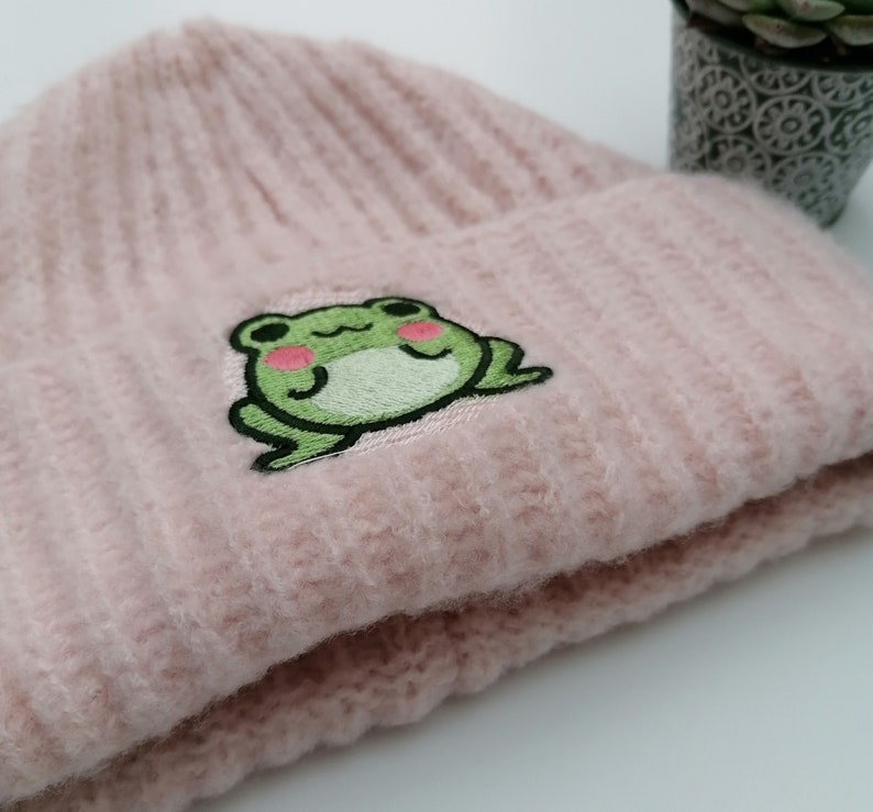 Adorable Cute Froggie Frog Beanie Hat Winter Autumn cold | Etsy