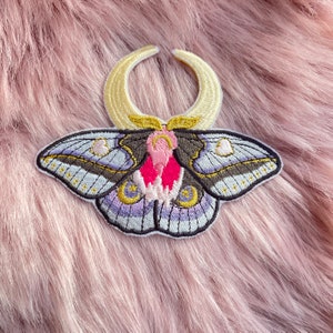 Pastel Moth Patch - Etsy