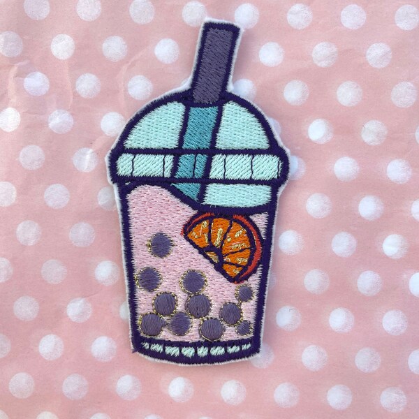 Boba Tea Embroidery - Etsy