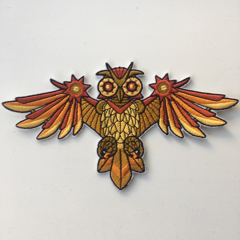 Steampunk Victorian Owls Iron on Embroidery Patch - Etsy UK