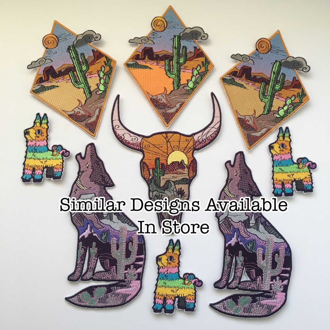 Howling Coyote Wolf Desert Scene Twilight Soft Pink Iron on - Etsy