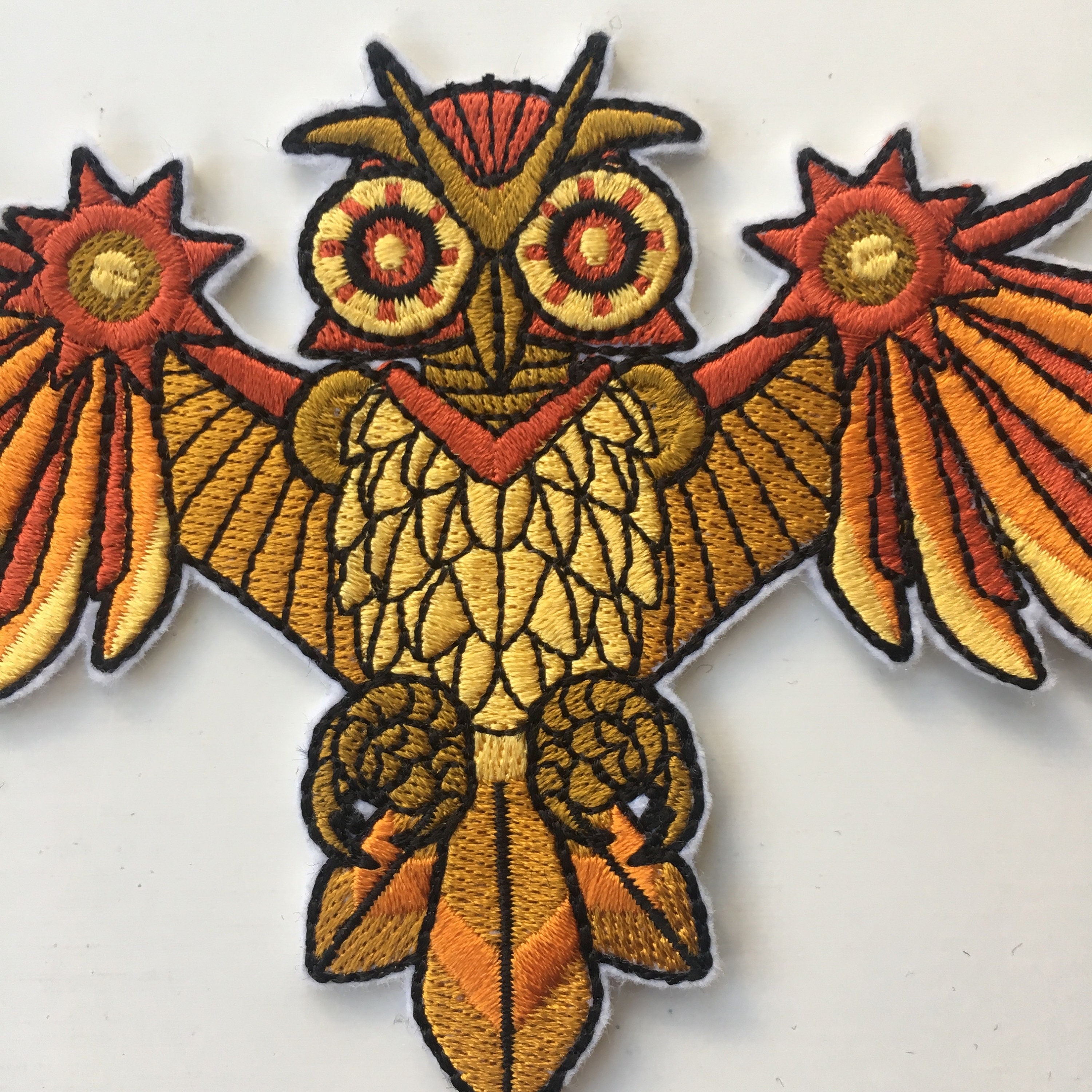 Steampunk Victorian Owls Iron on Embroidery Patch - Etsy UK