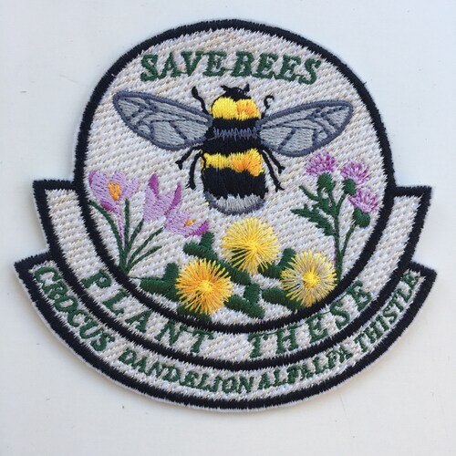 Save the Bees Embroidered Scouting Patch - Etsy