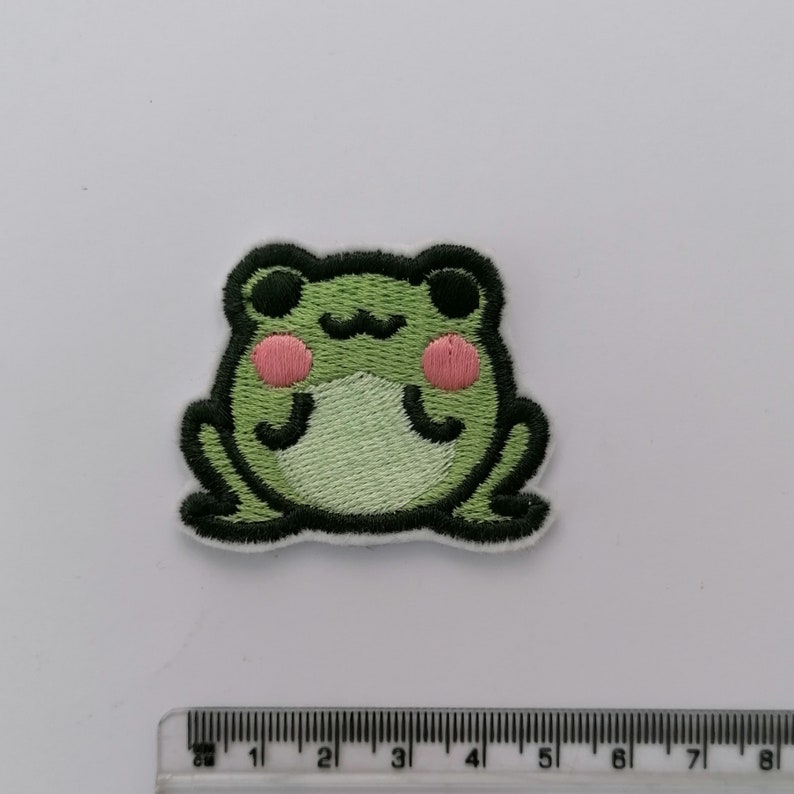 Sweet Little Green Frog Froggie Iron on Embroidery Patch - Etsy