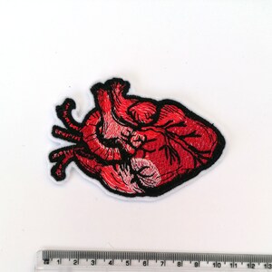 Embroidered Human Heart Organ Iron on Embroidery Patch - Etsy