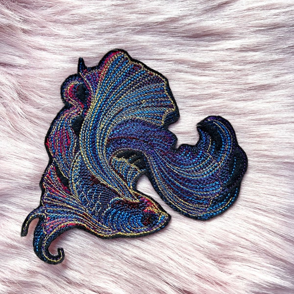 Large Fish Patch - Etsy