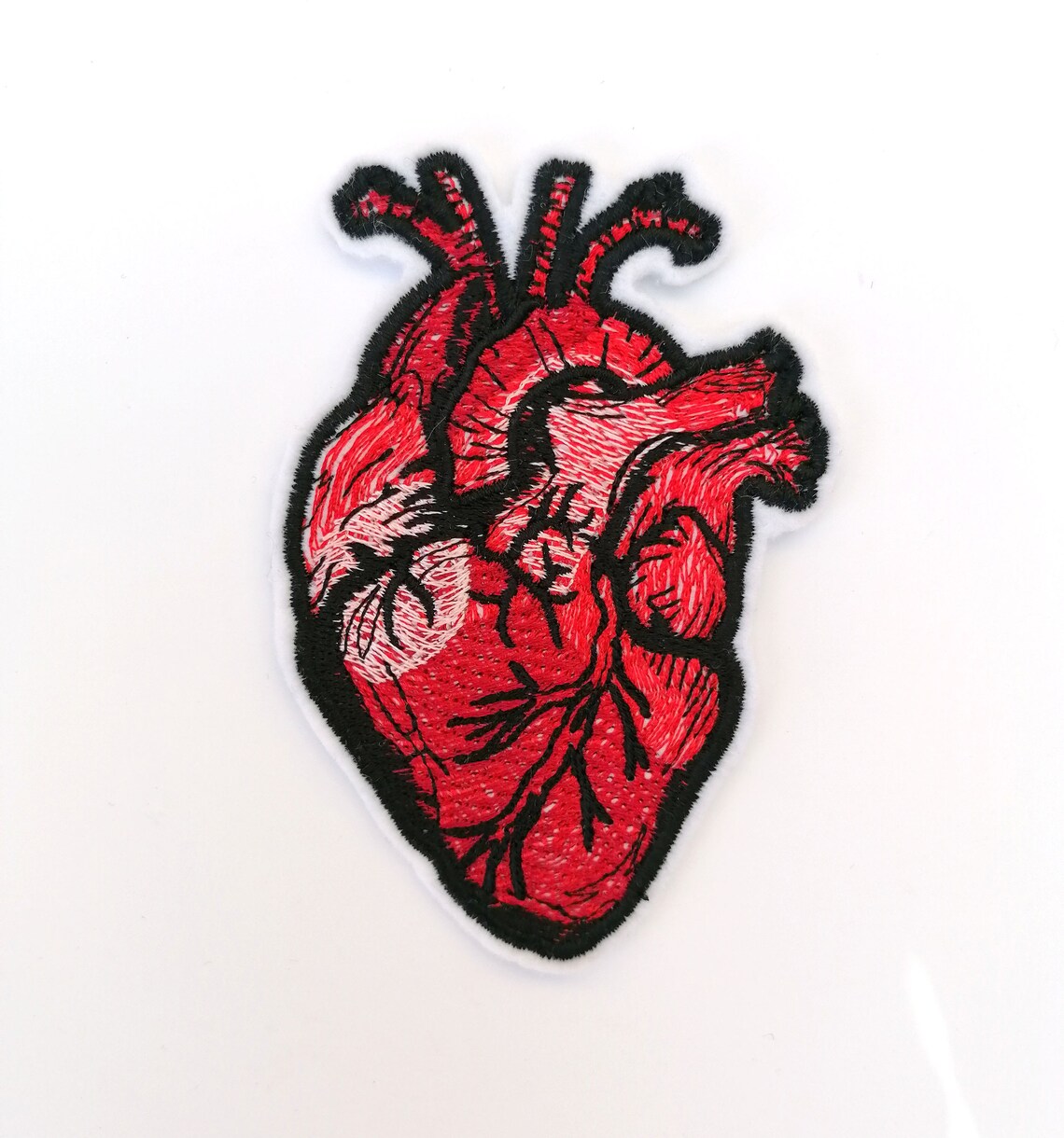 Embroidered Human Heart Organ Iron on Embroidery Patch - Etsy
