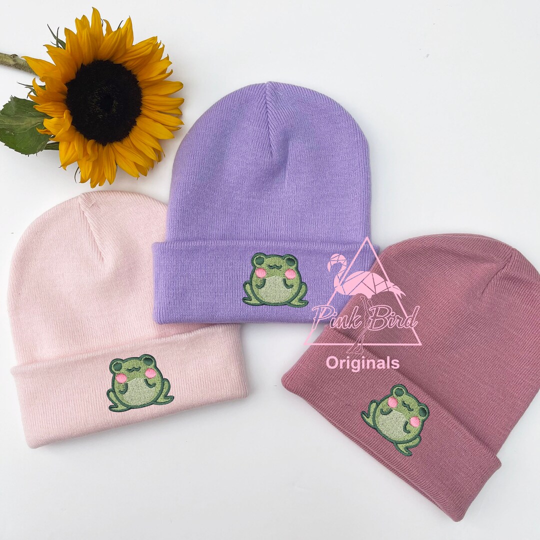 Cute Embroidered Froggie Hat Frog Beanie Hat Winter Autumn Cosy ...